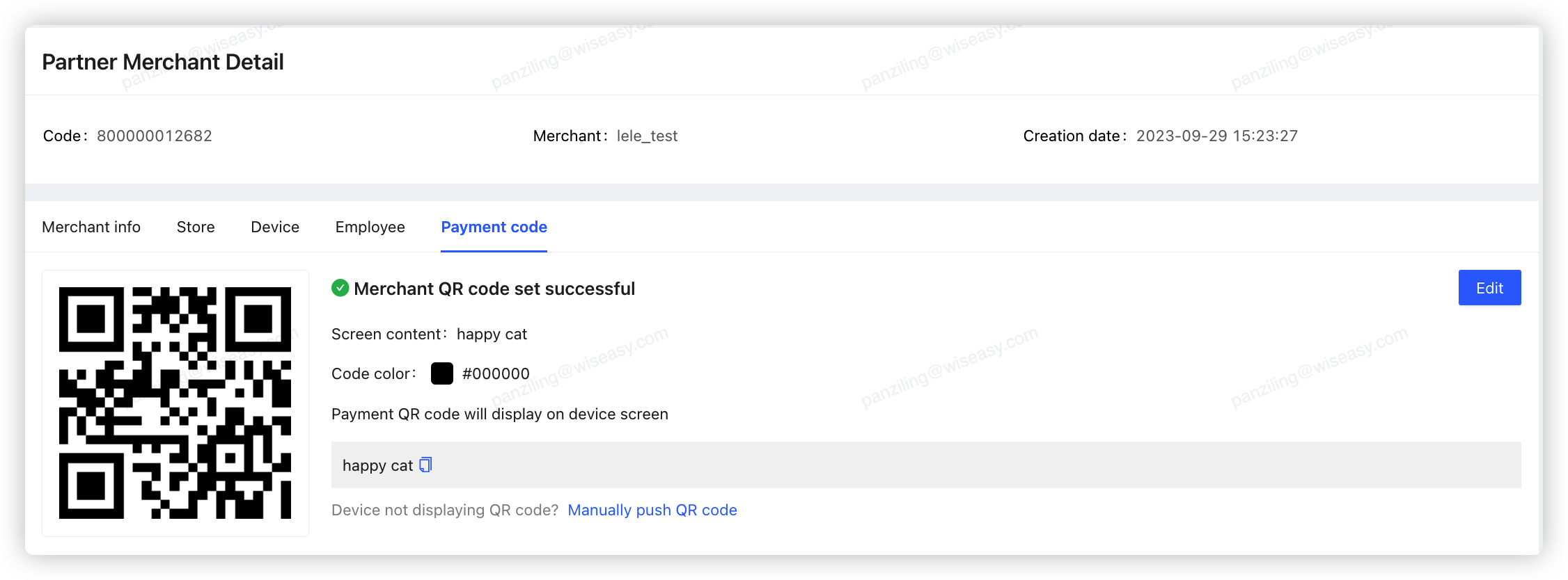 Add partner merchant devices