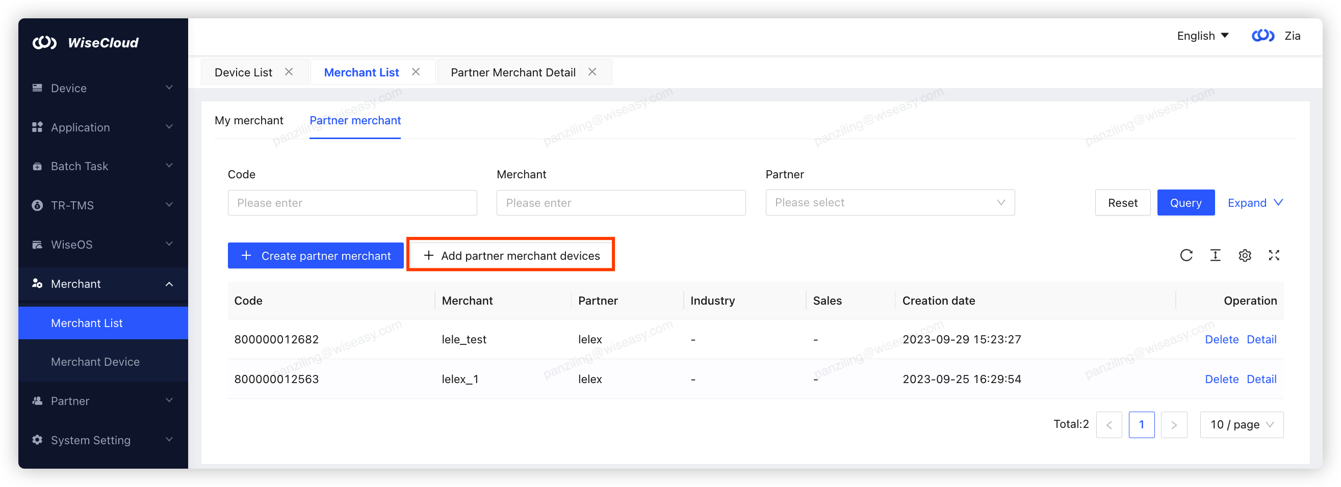 Step 2 - Upload file according to template