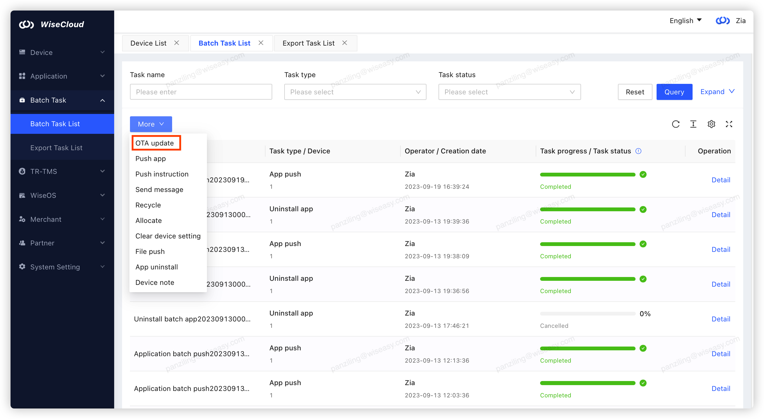 Step 2 - Fill out the Basic info, the system will generate a default name, user can modify it;