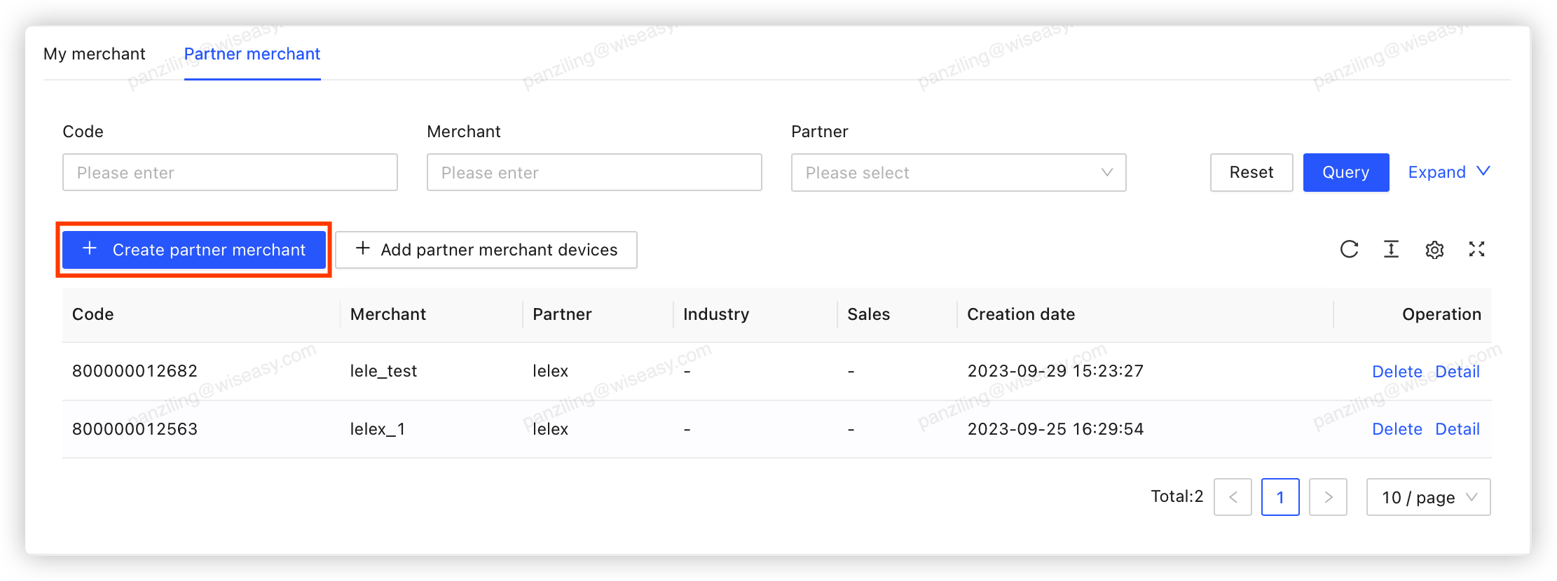 Step 2 - User can add a single one merchant by fill out the basic information or switch to the ...