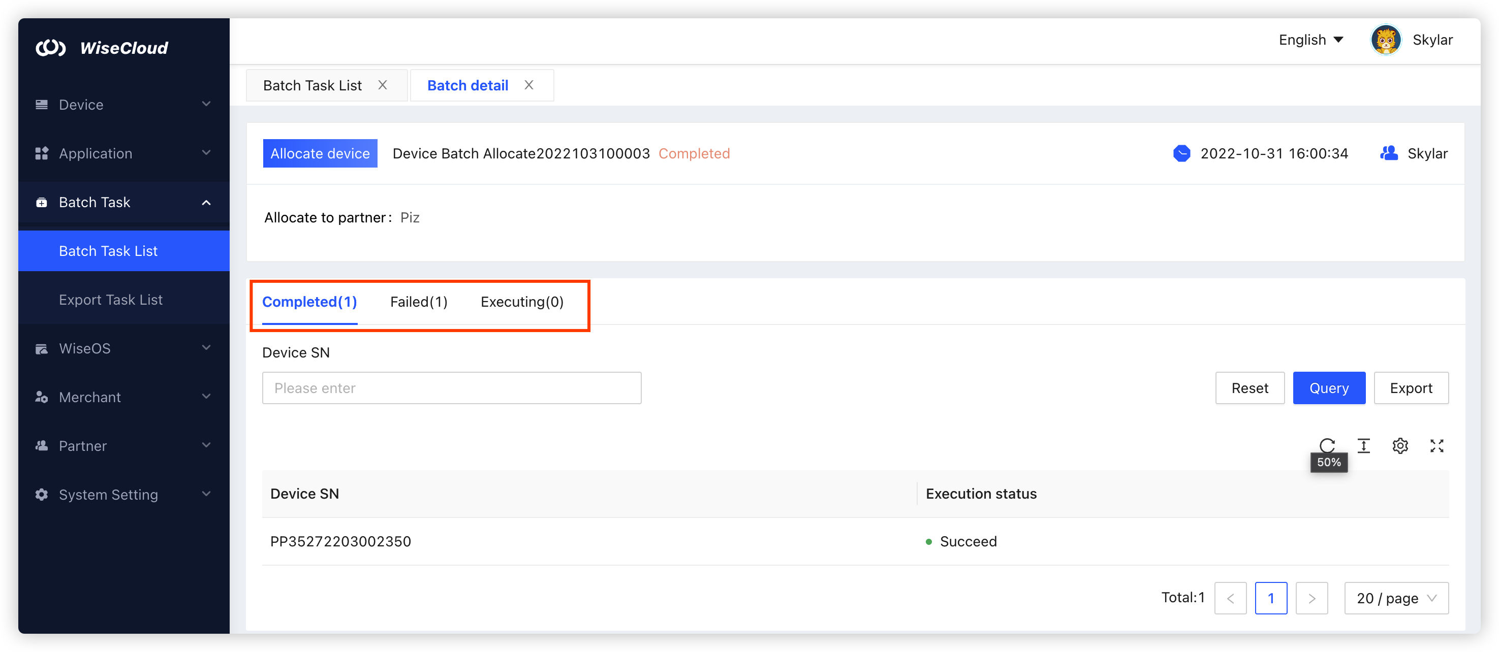 4 - If there is any execution failed, it will show the failed ...