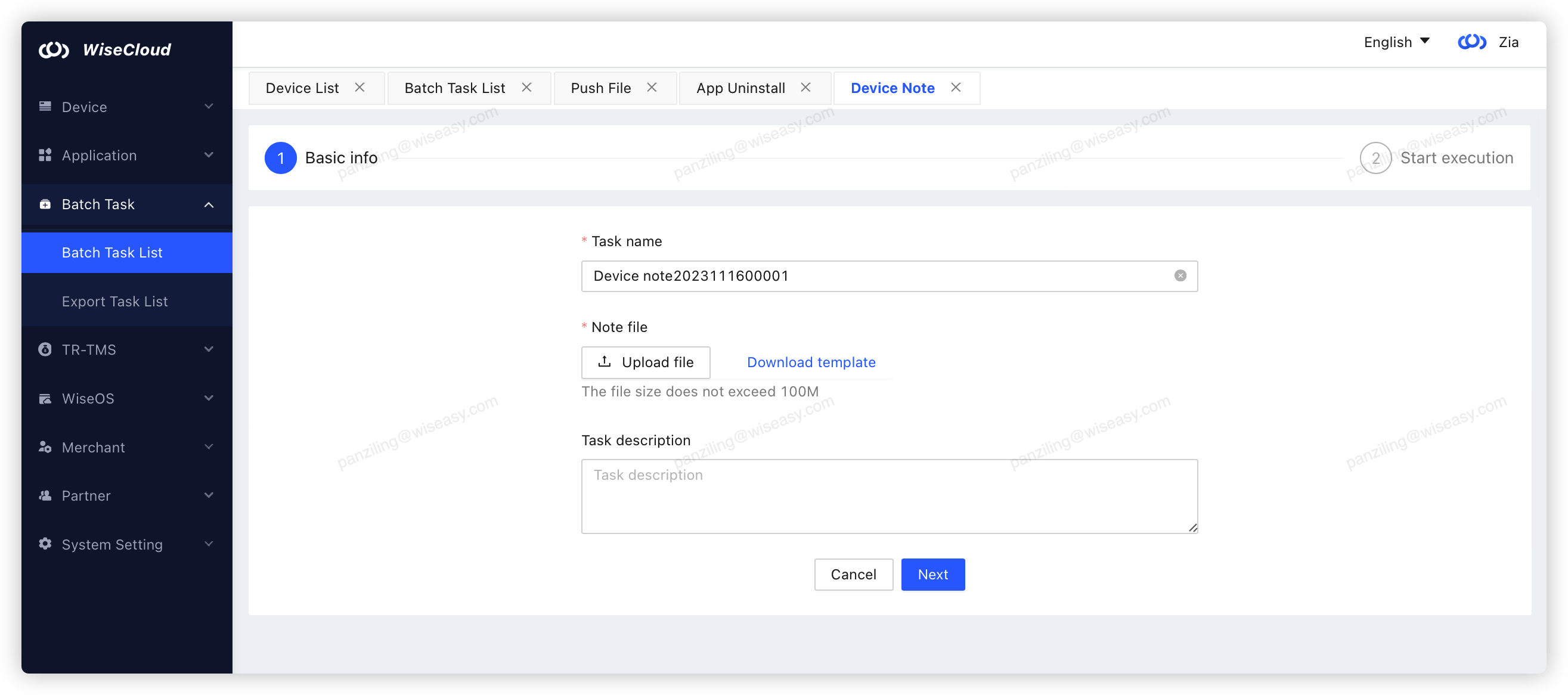 Step 3 - Start executing